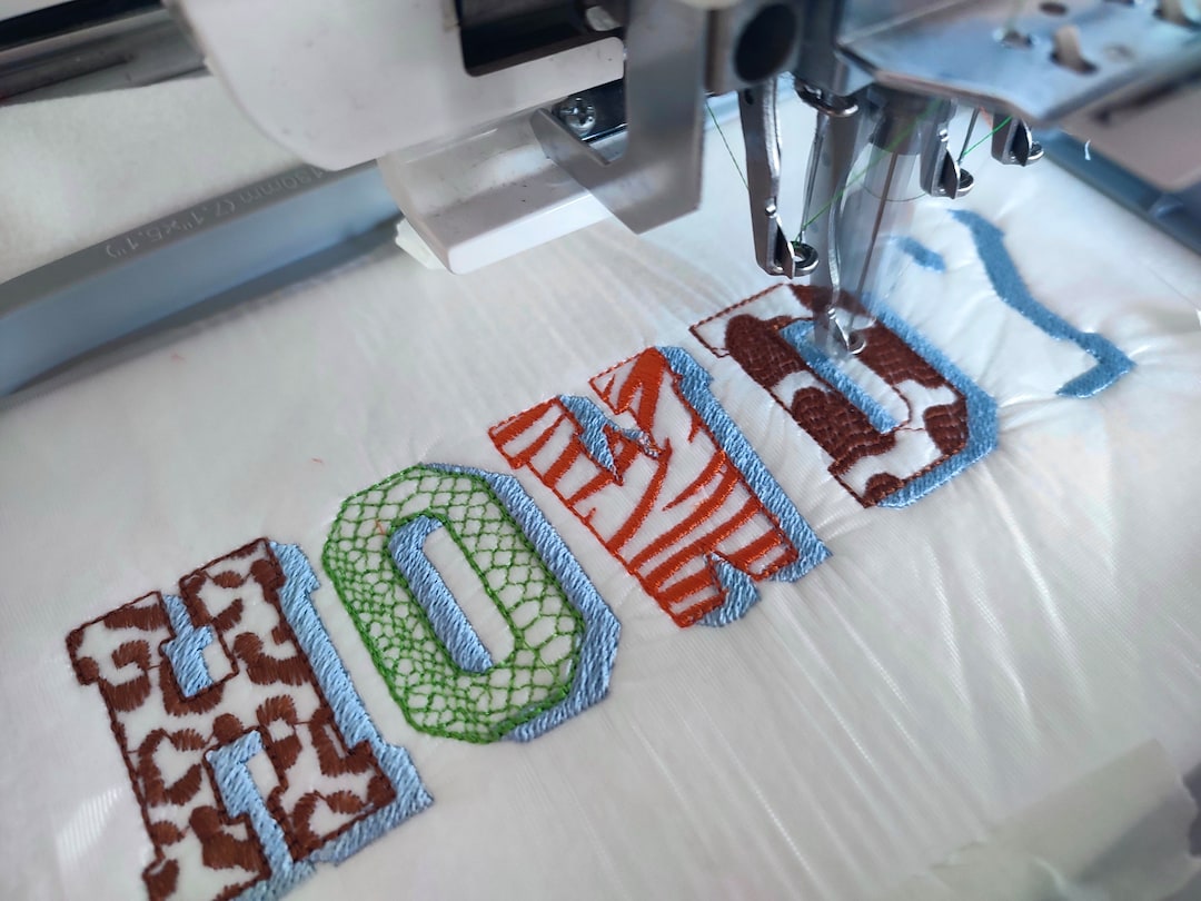 Wild Animal Print Fonts SET of 5 Patterned Font Tiger Zebra Leopard ...