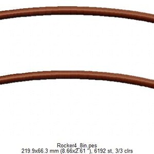 Arc Shape Banner for Rocker - Machine Embroidery Applique Designs for ...