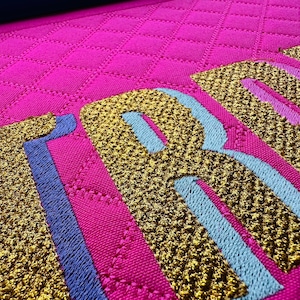 Glitter Shadow Font HTV Vinyl Embroidery Glitter Vinyl Alphabet Letters ...