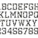 Cow Print Block Font Fill Stitch Alphabet Letters Machine Embroidery ...