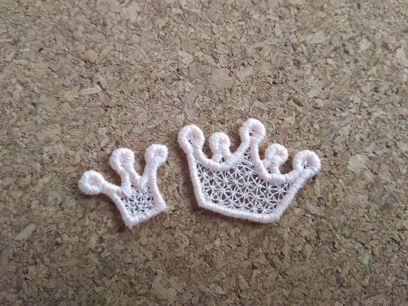 Little Princess MINI Crown 2 Types Set of 2 Lace Crowns FSL - Etsy