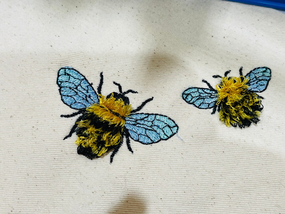 Bumblebee Mini Micro Fringed Bee Cute Honeybee Insect Machine - Etsy