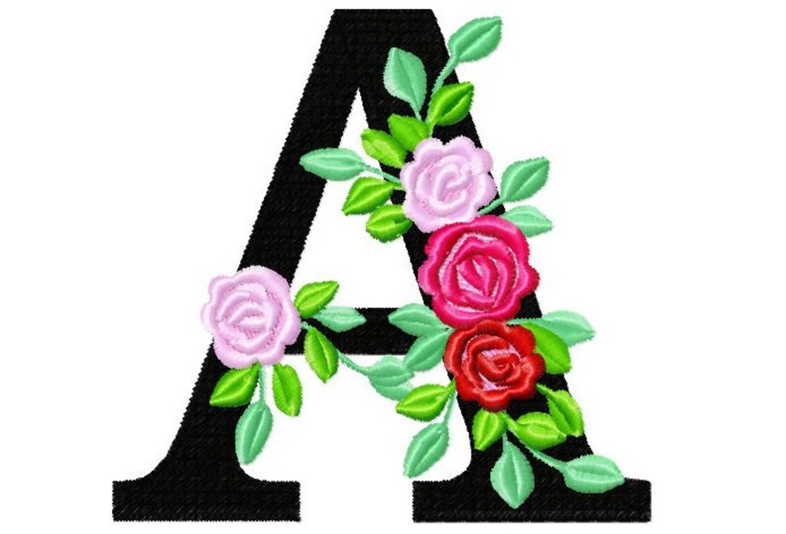 Roses Floral Individual Letter A Garden Flag Monogram Roses - Etsy