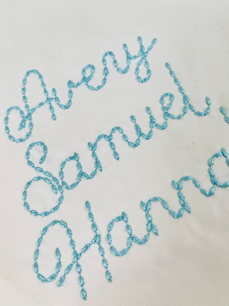 Classic Hand Stitch Effect FONT Machine Embroidery Designs in - Etsy