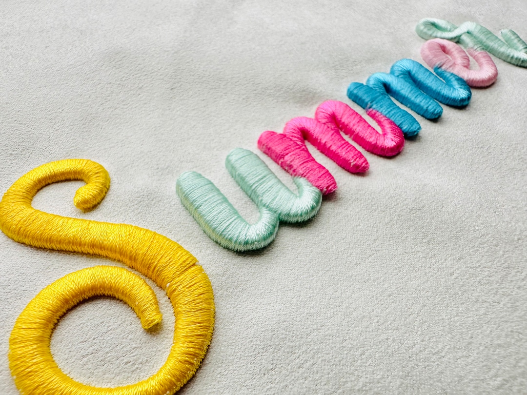 Pop Puff Embroidery Font Machine Embroidery Designs 3D Raised Puffy ...