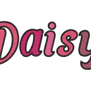 Bold Cursive Fill Stitch and Solid Outline Font Alphabet Monogram ...