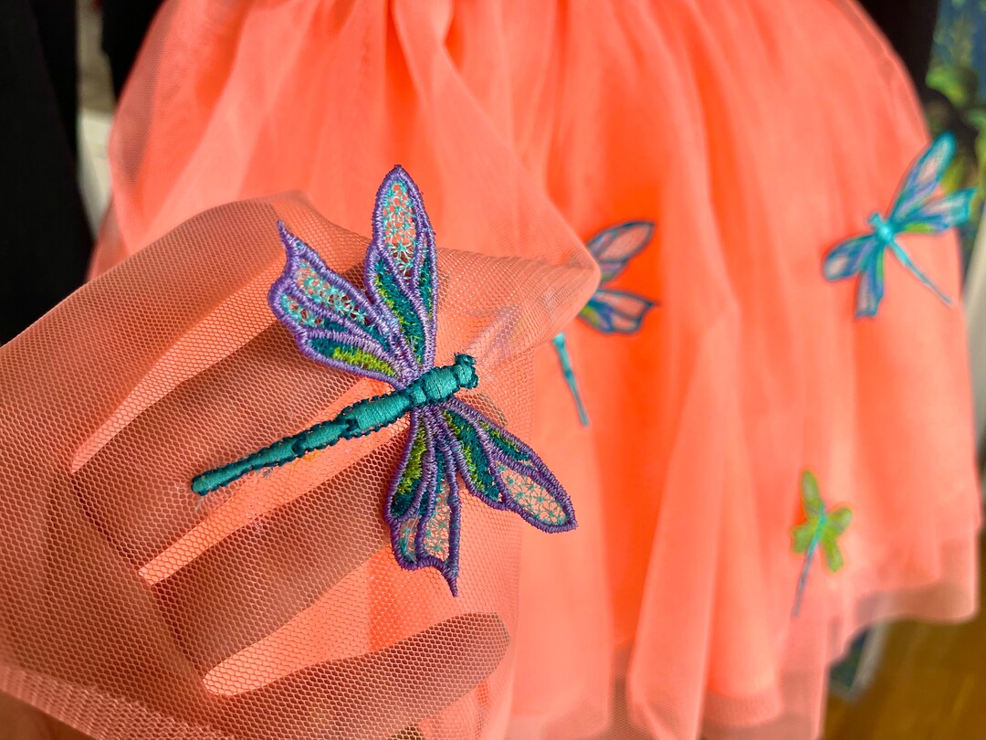 Dragonfly 3D Three-dimensional Embroidery 3D Dimensional FSL Free ...