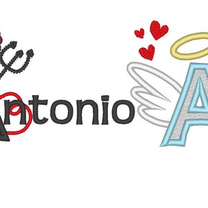 DISCOUNT 30 % Devil and Angel Whole Alphabet, Font, Monograms, Machine ...