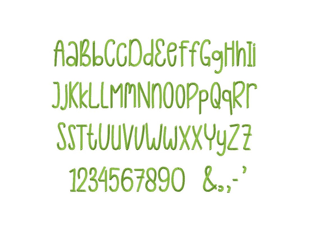Rope FONT Alphabet Letters Numbers Rope Stitch Marine Nautical Machine ...