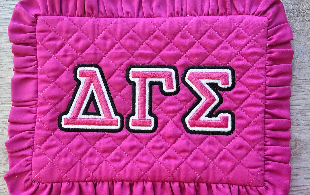 Greek Sororities Fraternities Puff Sport Varsity Embroidery Font ...