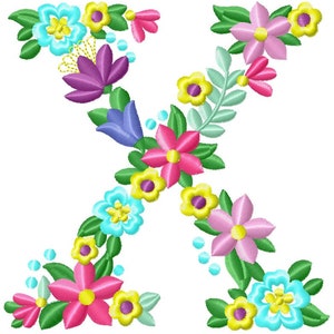 UPDATED! Floral Whole Entire Alphabet Garden Flag Monogram Liberty ...