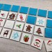 Memory Game Merry Christmas Mr and Mrs Santa Claus Machine Embroidery ...