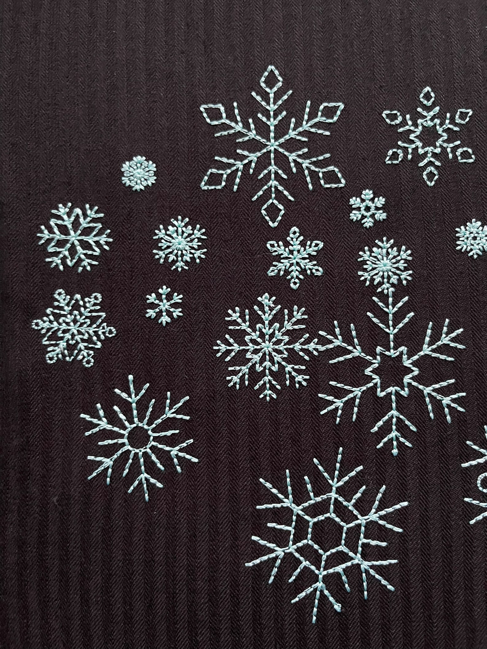 Micro Mini Small 16 Single Snowflakes Machine Embroidery - Etsy