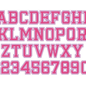 Waffle Glitter HTV Embroidery Font Sport Varsity Glitter Vinyl Alphabet ...
