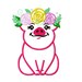 Piggie, Pig Roses Floral Crown, Awesome Pig Heifer, Farm Girl Pig ...