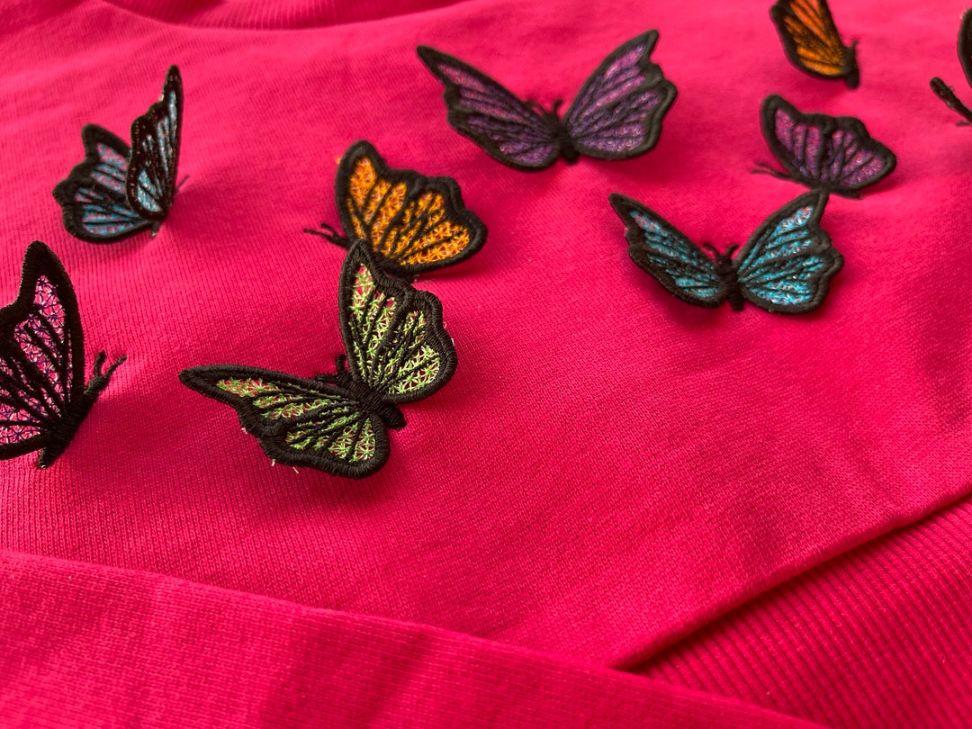 Butterfly 3D 3-dimensional FSL Freestanding Lace Machine Embroidery ...