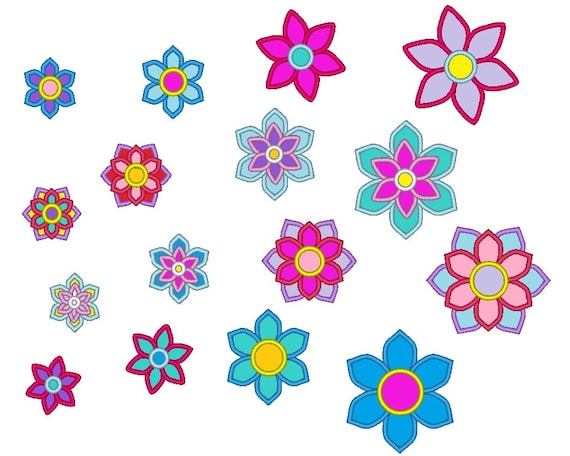 Flowers Collection of Separate Designs in Multiple Sizes - Etsy