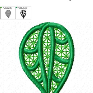 Leaves Mini Accent FSL Freestanding Lace Machine Embroidery Designs in ...