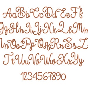 Rope FONT Machine Embroidery Designs in Assorted Mini Sizes Alphabet ...
