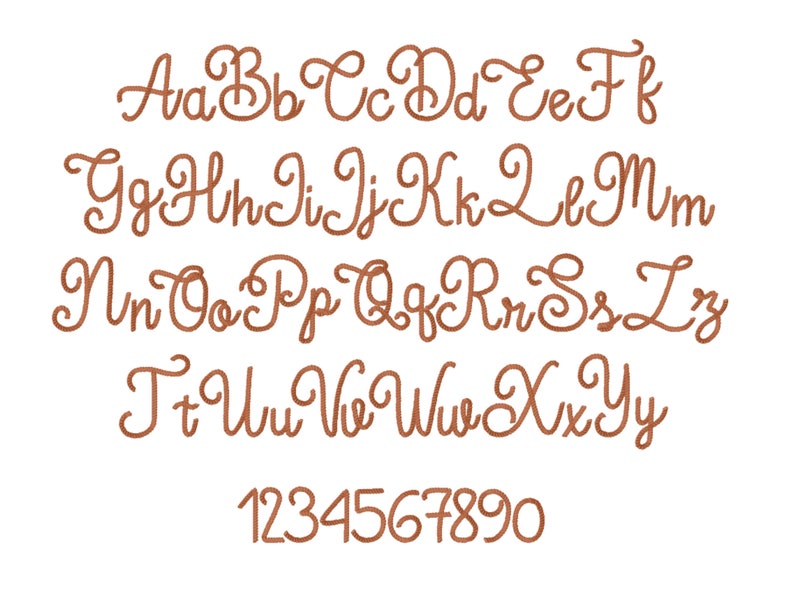Rope FONT Machine Embroidery Designs in Assorted Mini Sizes Alphabet ...