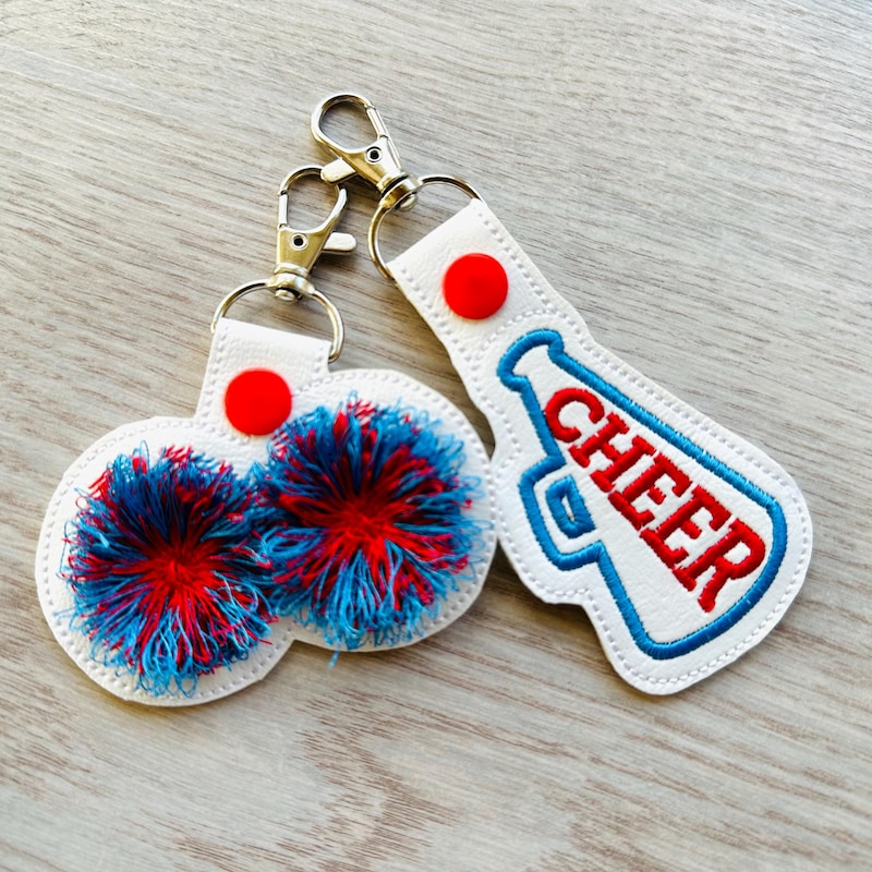 Embroidery Key Fob Cheer - Etsy