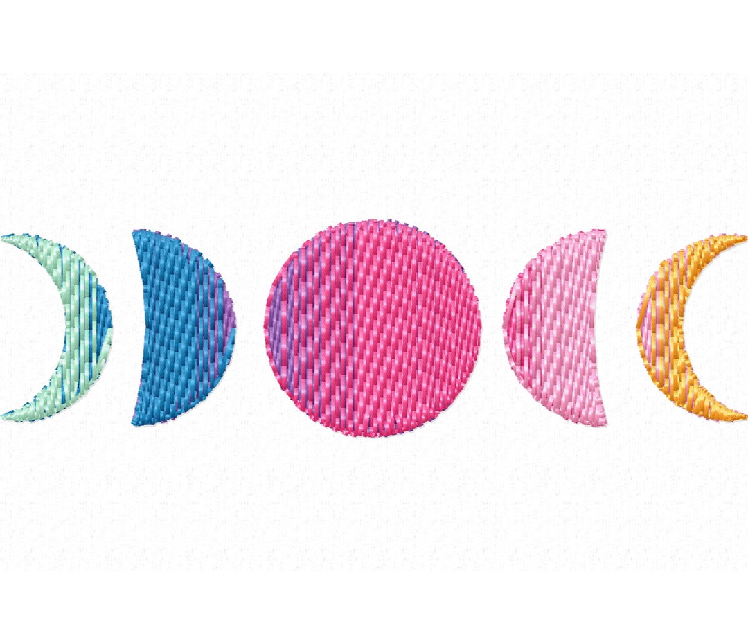 MINI Iridescent Moon Phases Four Principal Lunar Phases: New Moon ...