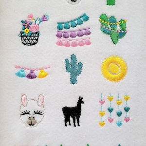 Memory Game LLAMAS Machine Embroidery Design in the Hoop Kids Matching ...
