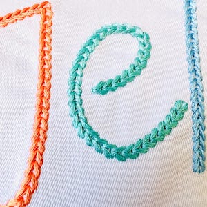 Bold Chain FONT Dense Chain Stitch Medium and Big Sizes Alphabet ...