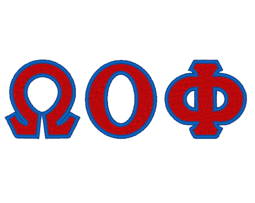 Greek Font, Alphabet, ABC, 2 Colors Greek Font Sororities Fill Stitch ...