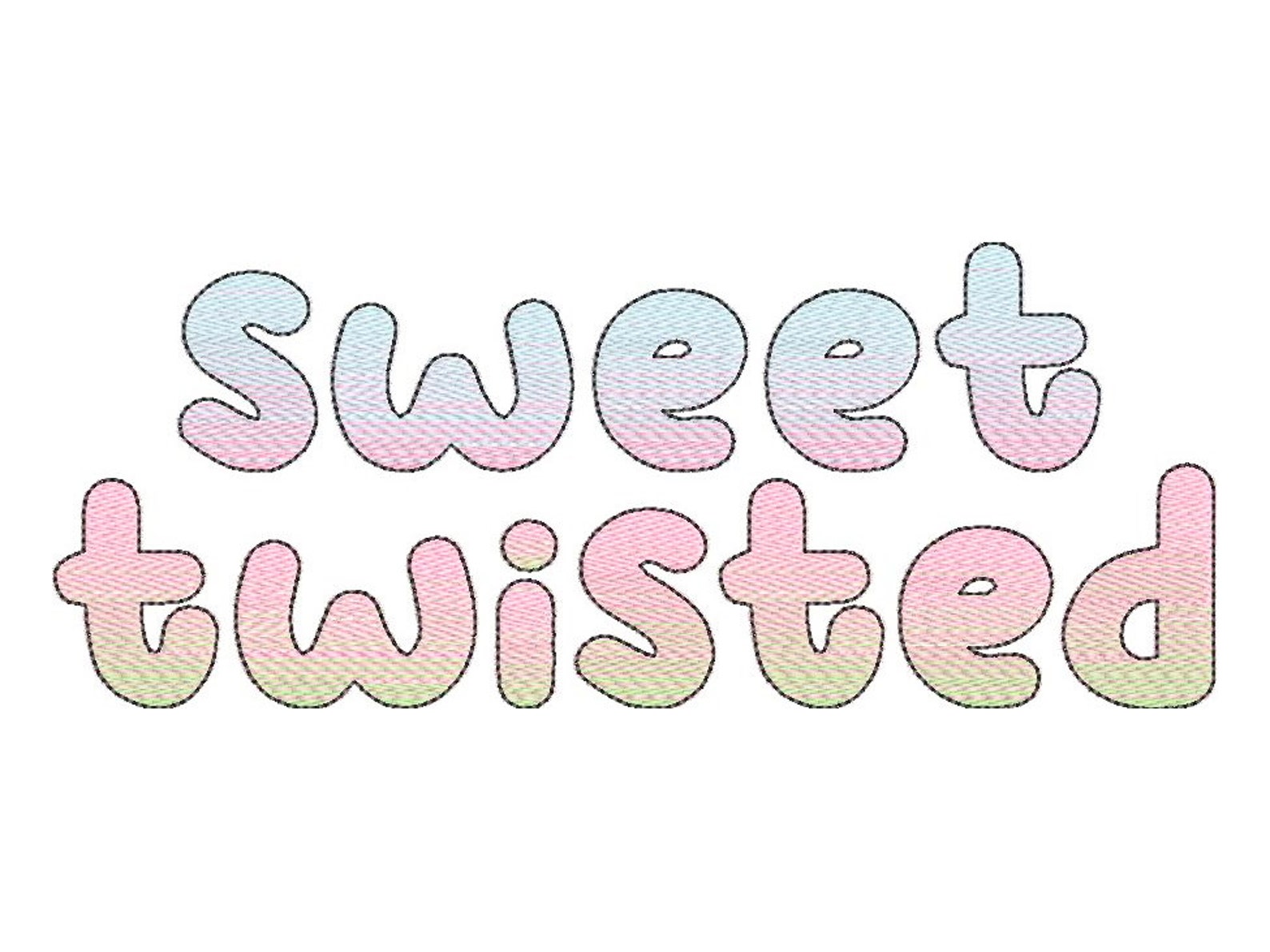 Rainbow Iridescent 2 Color Monogram FONT Alphabet Machine Embroidery ...