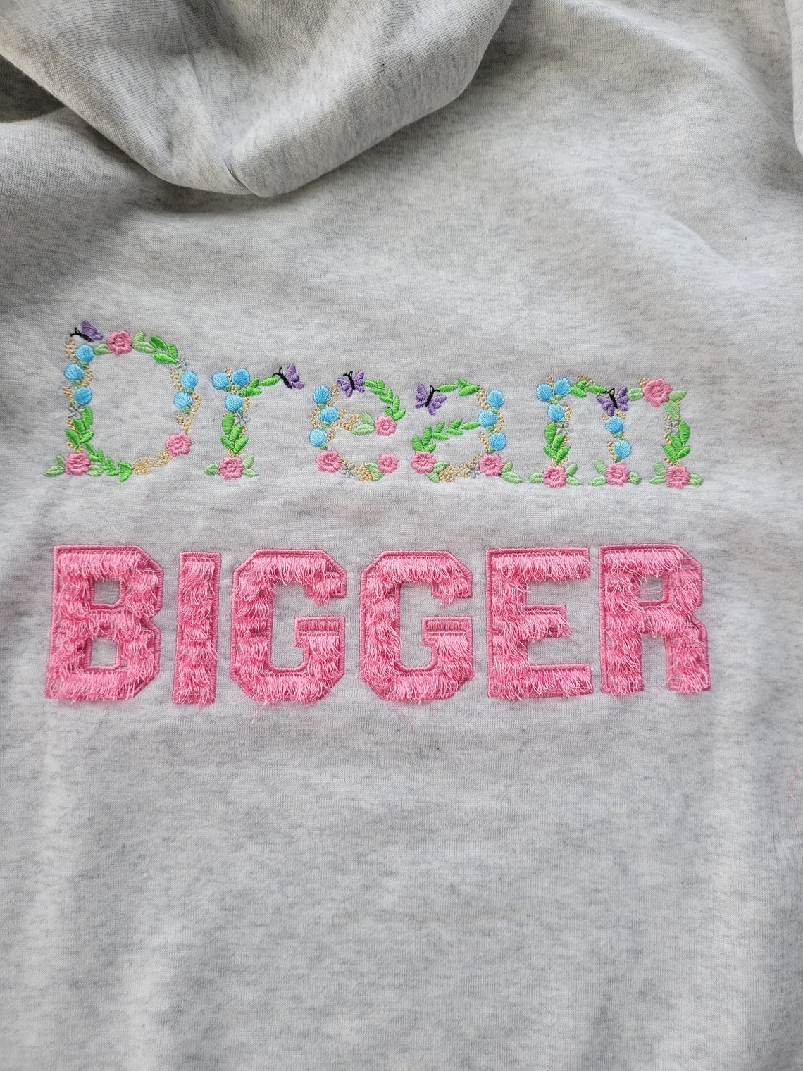 Fringed Fluffy Font Chenille Layers Athletic Sport School Team Players ...