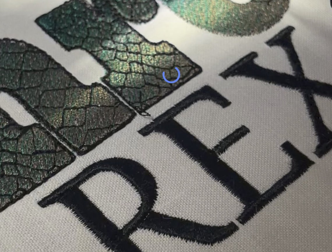 T-rex Rex Gradient Ombre Font Dinosaur Skin Alphabet Fill Stitch ...