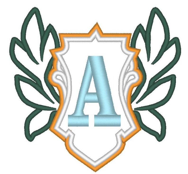 Boyish Monogram Font Frame 3 Types Machine Embroidery - Etsy