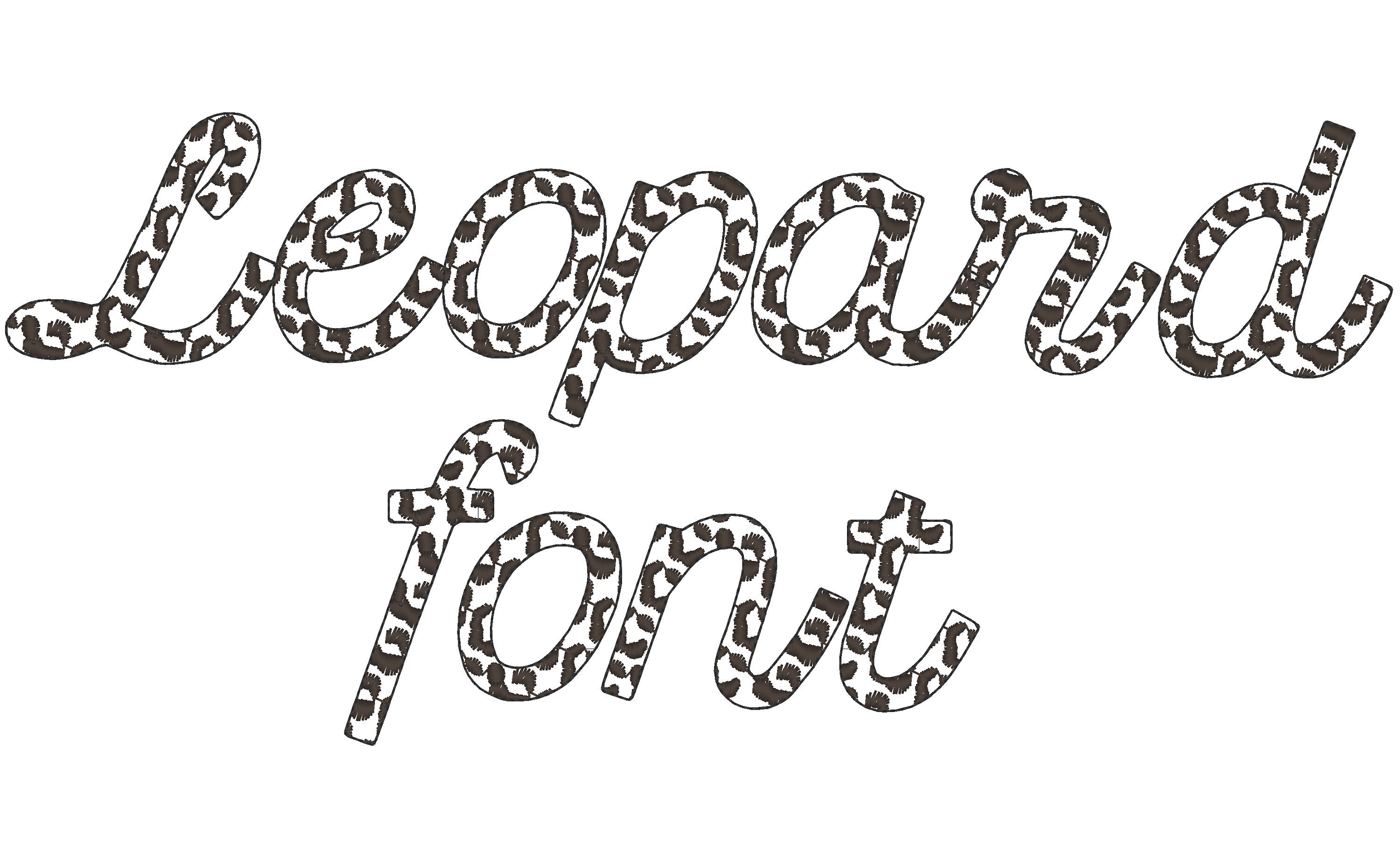 Leopard spots Font alphabet cursive letters and numbers wild animal ...