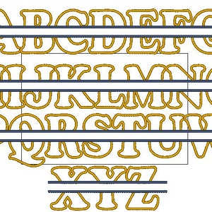 Discount 40% Monogramming Split Font Applique Machine Embroidery ...