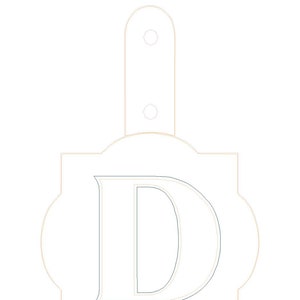 Special Puffy Puff 3d Foam Key Fob Snap Tab All Letters A up to Z in ...