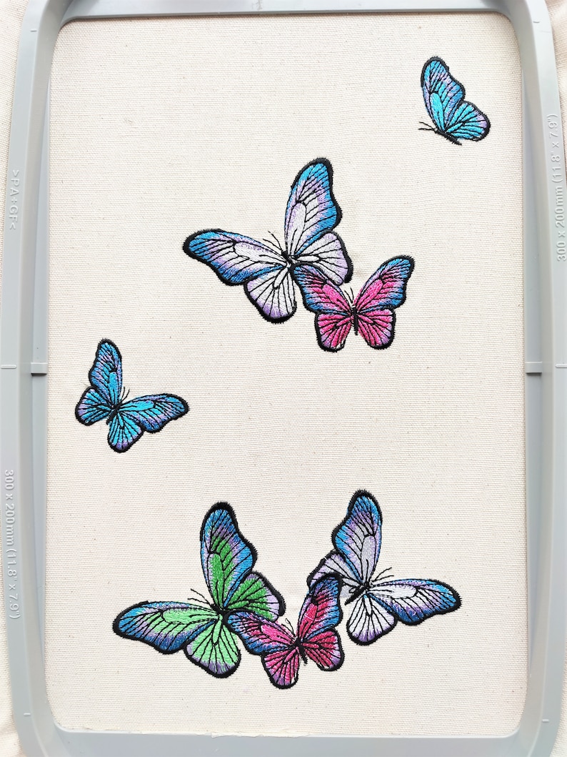 Realistic Small Butterflies 4 Types Machine Embroidery Designs - Etsy