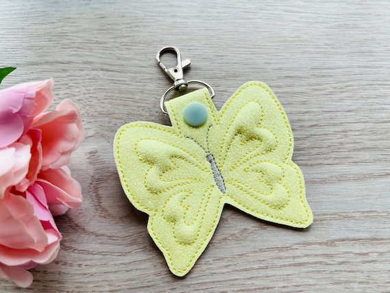 Special Puffy Puff Foam Butterfly Key Fob Machine Embroidery - Etsy