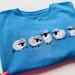Fuzzy Sheep Lamb SET of 5 Types and 5 Sheep in Row Fringed Machine ...