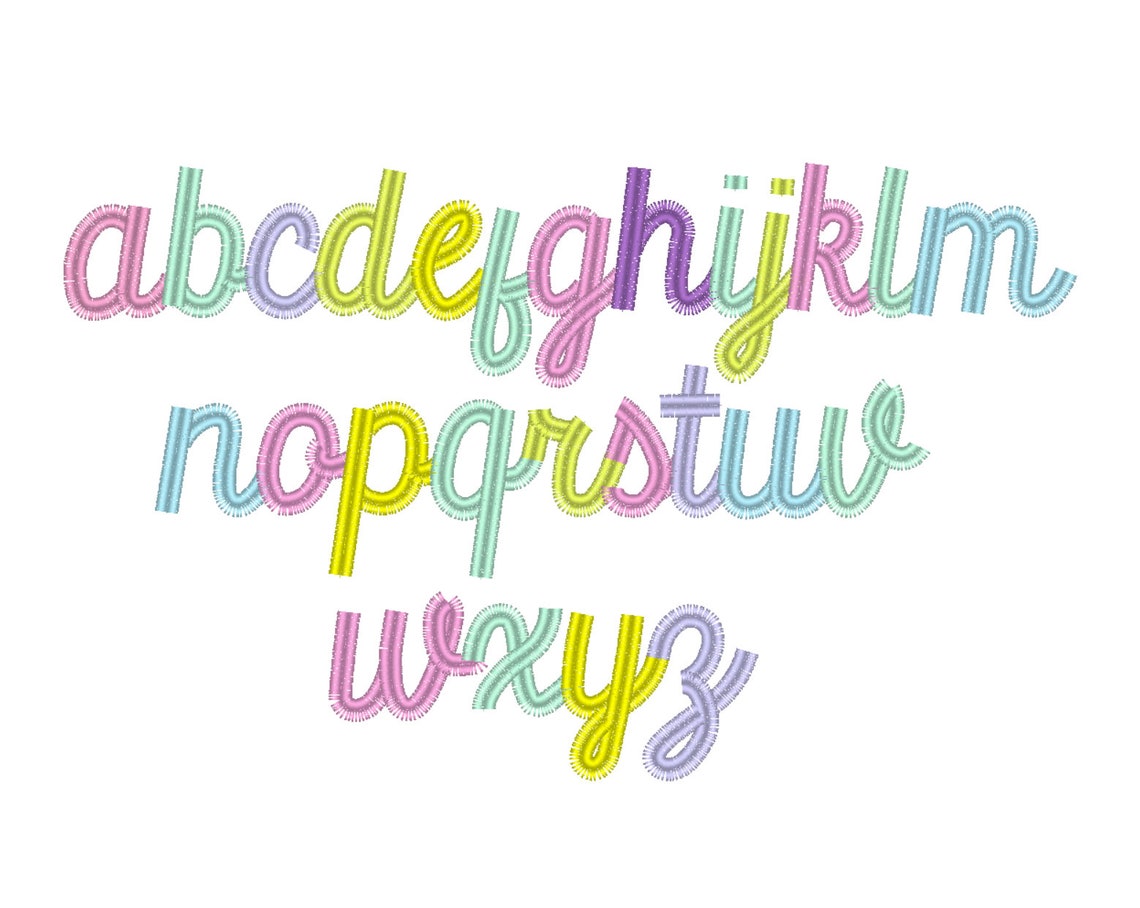 Connected Fringed FONT Alphabet Letters Machine Embroidery Designs in ...