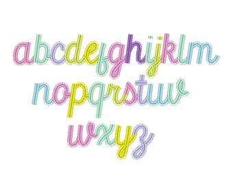 Connected Fringed FONT Alphabet Letters Machine Embroidery Designs in ...