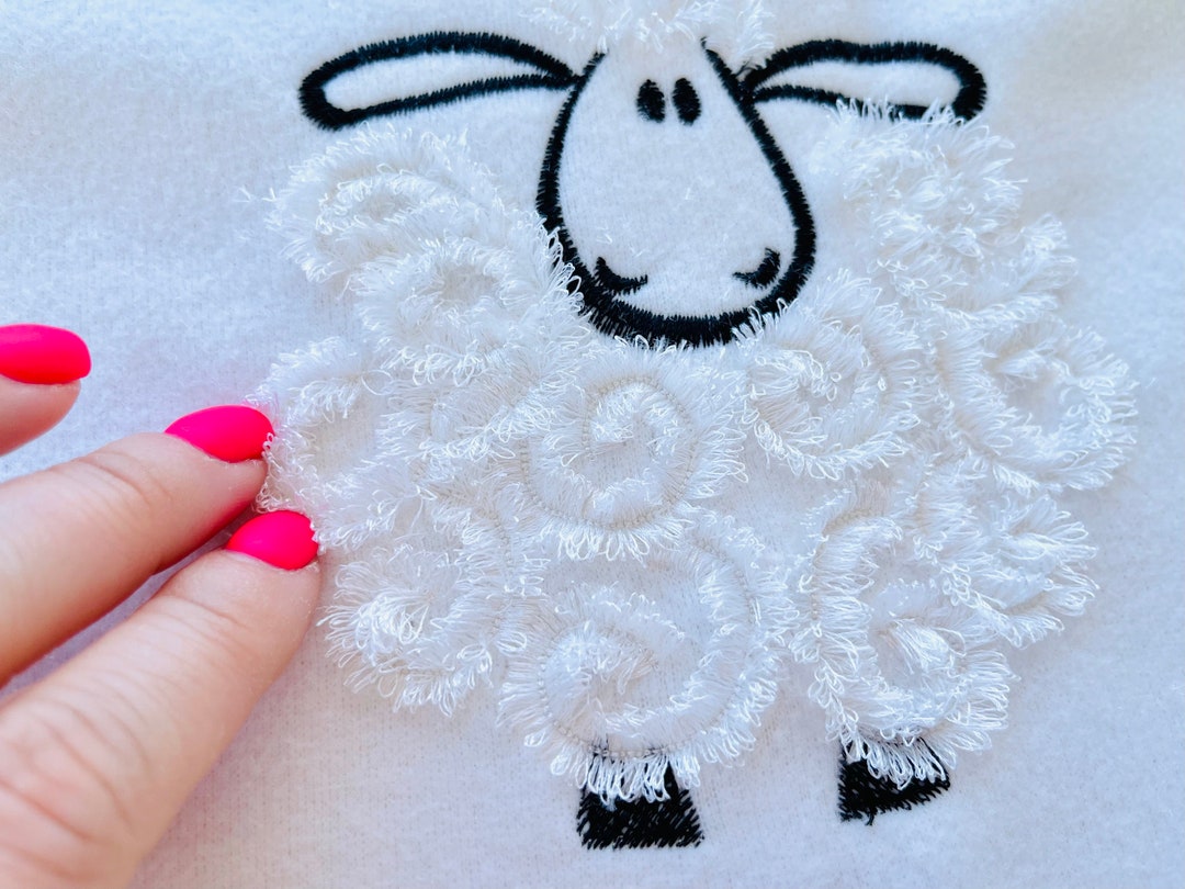Fringed Fluffy Sheep Fur Fluffy Chenille Sheep Lamb Small Machine ...