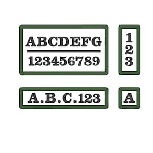 Classic Simply Patch Shapes and Mini Font Set, Square Patch, Rectangle ...