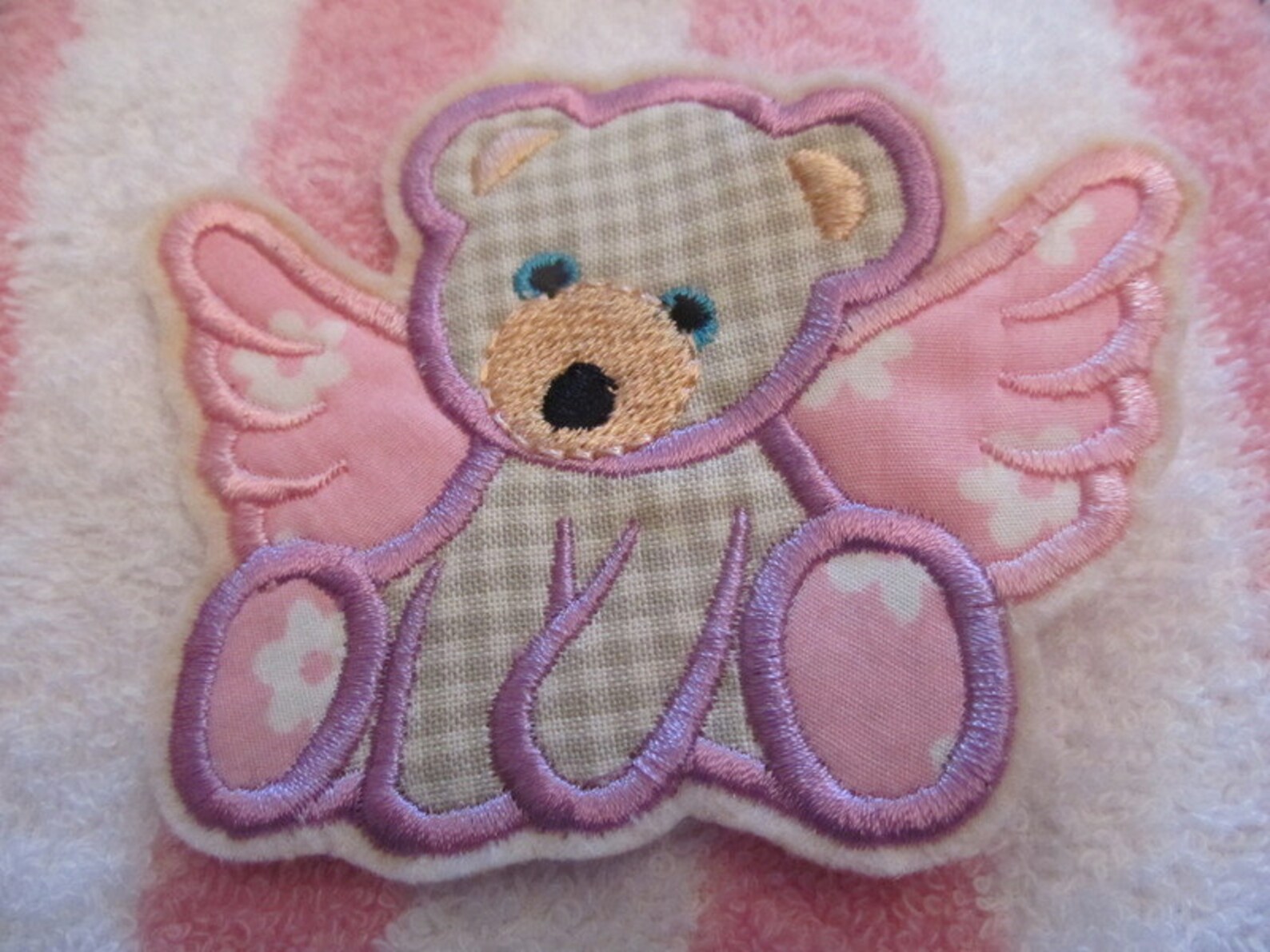 Bear Bear Angel Machine Embroidery Applique Design 4x4 5x7 - Etsy