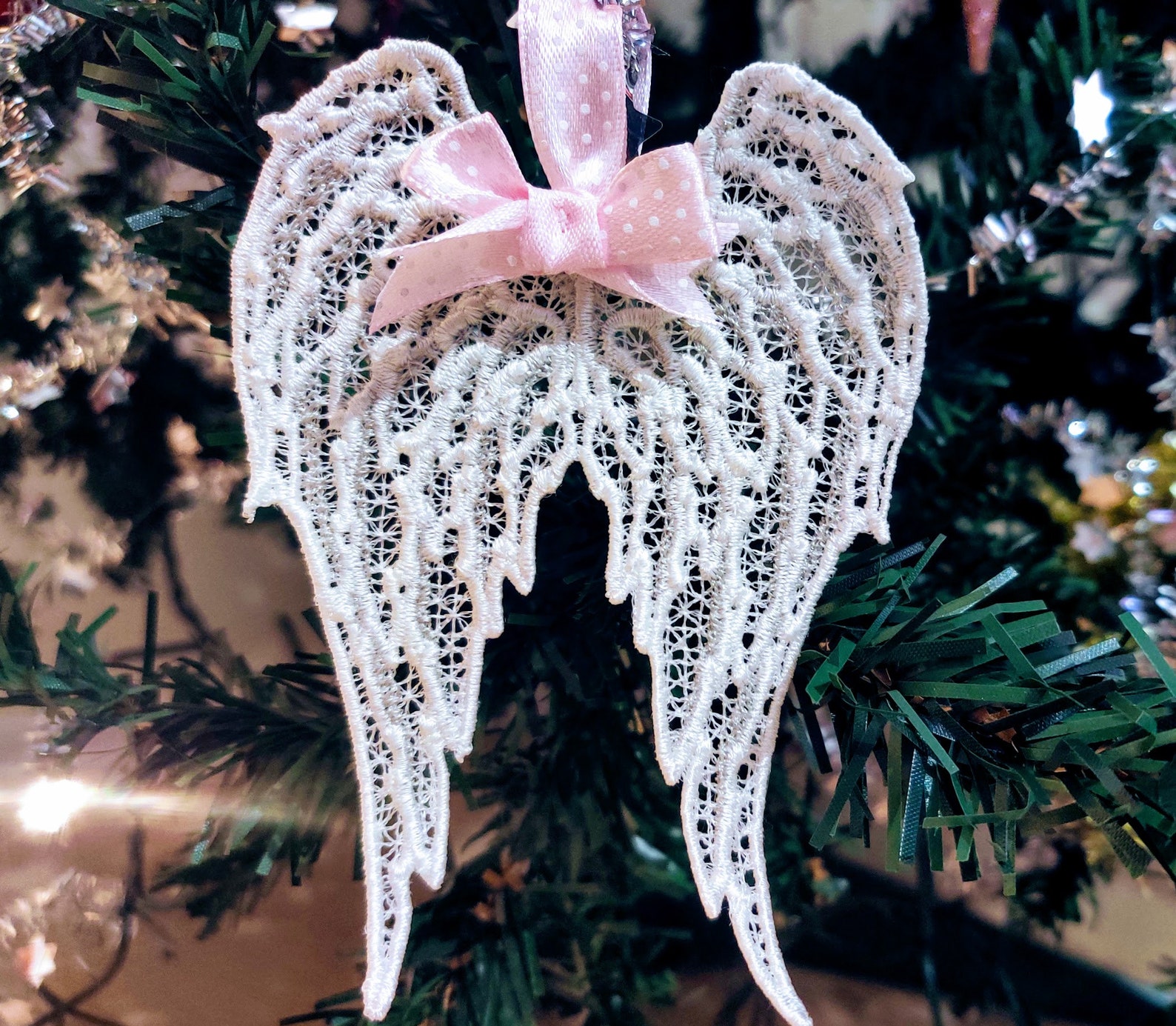Angel Wings FSL, Free Standing Lace Angel Wing Christmas Decoration ...
