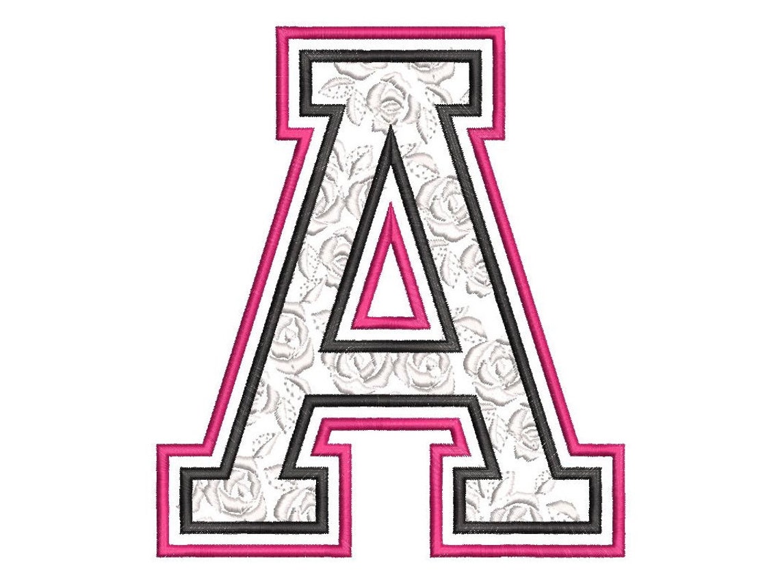 Girl Sport Rose Lace Font Whole Alphabet A-Z and Numbers | Etsy