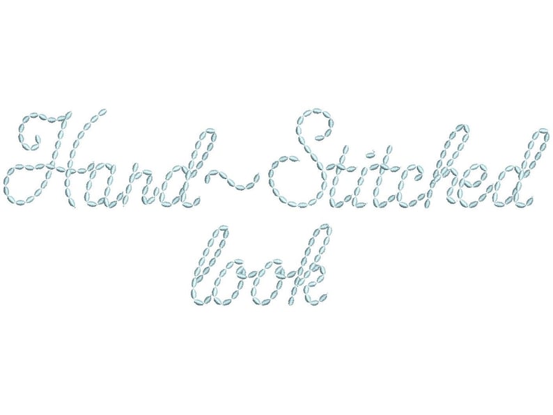 Hand-stitched Look FONT Machine Embroidery Designs in Assorted Mini ...