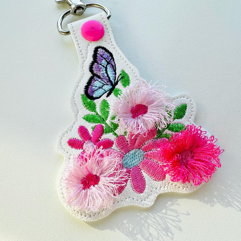 Christmas Flower Snap Tab - Etsy