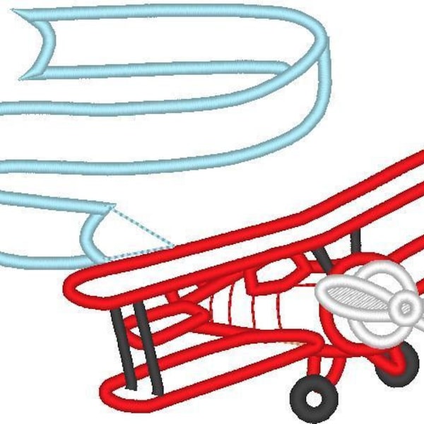 Airplane Applique Design - Etsy