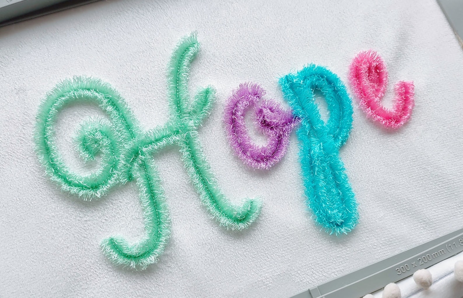 Big Fringe Extra Fluff Fringed FONT Alphabet Letters Machine | Etsy